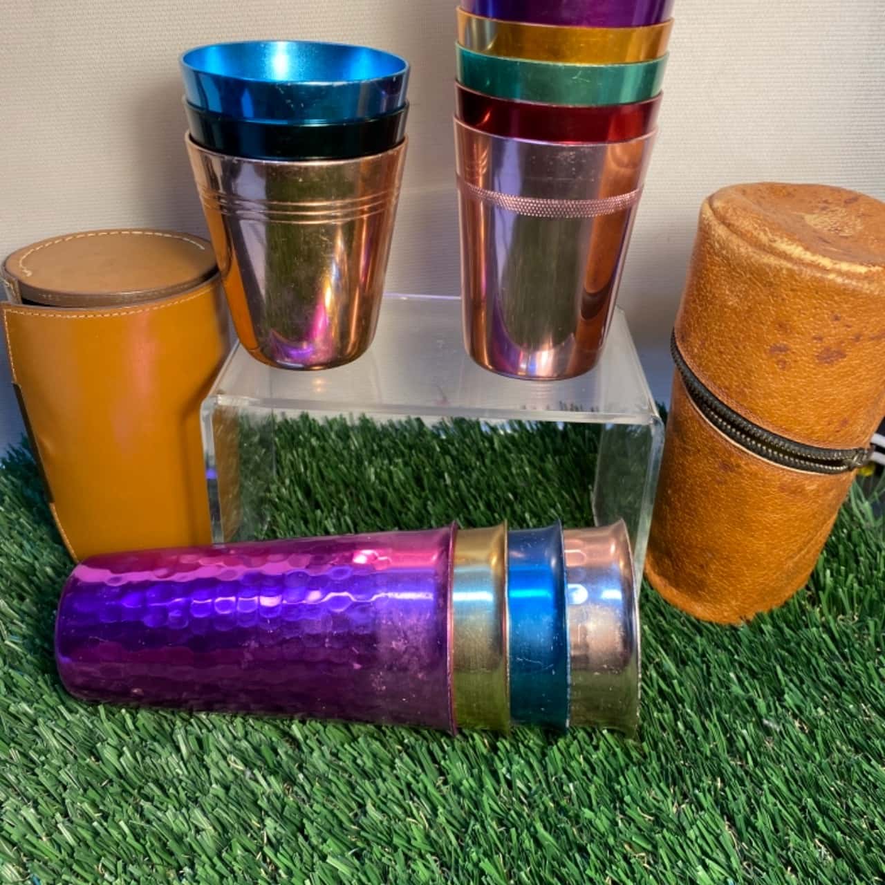 70s Retro anodised cups 13x(s)