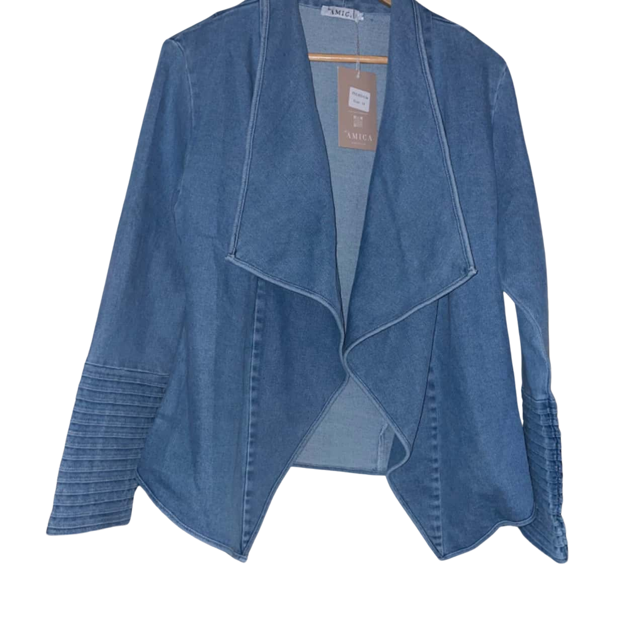 Amica-SAO by Dee Women's Size 14 Denim Jacket Blue (s)