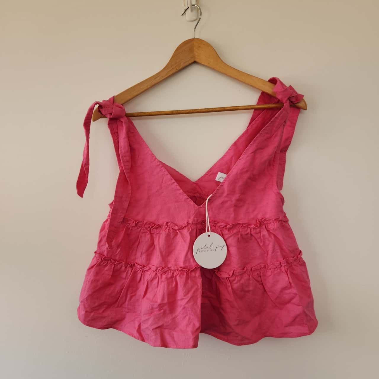 Petal + Pup Pink Crop Tank Top Size 4/XXS(s)