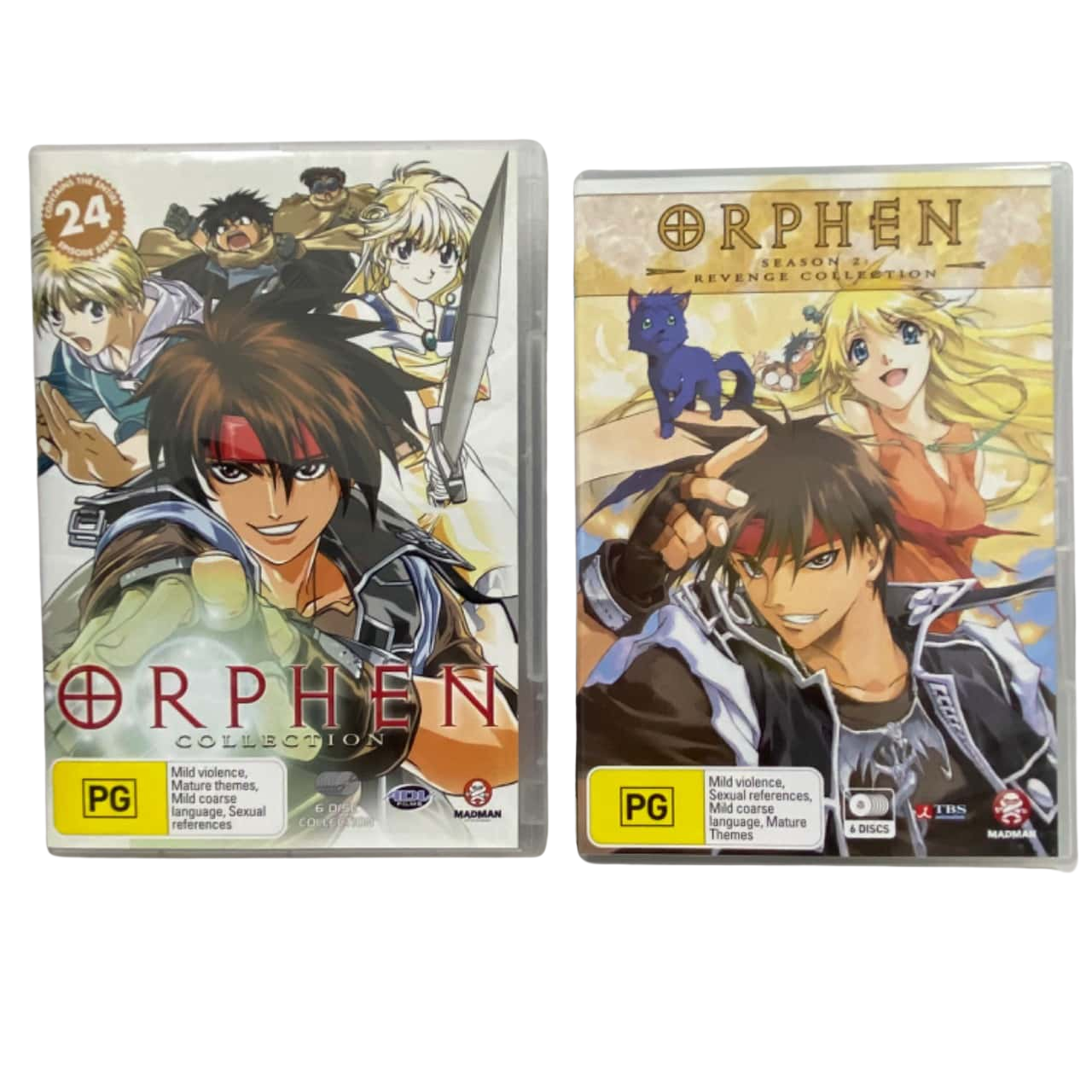 Anime Orphen Collection /Orphen Sleason 2 Revenge Collection DVDs