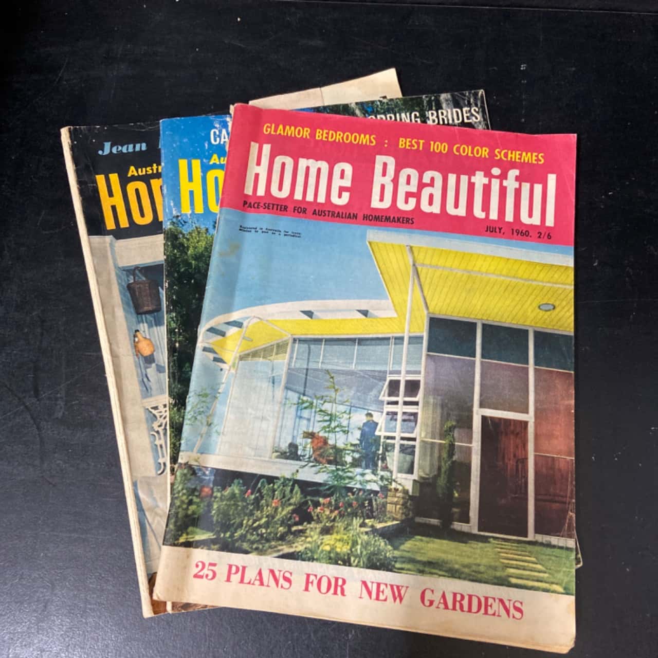 3 Vintage Australian Home Beautiful Magazines (s)