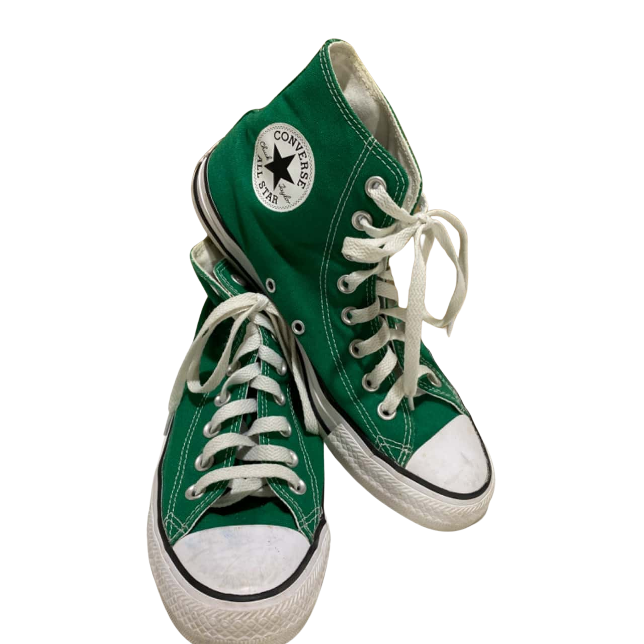 Converse Unisex Runners Size 7 men 9 women Green / White (s) - Used ...