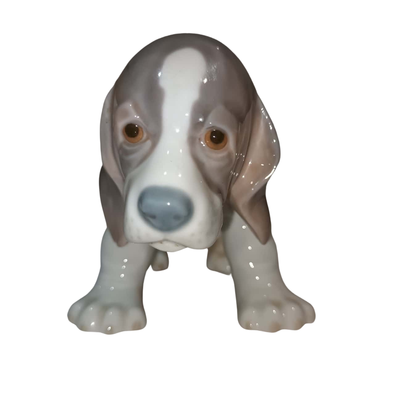 Lladro Porcelain Figurine, Beagle Puppy Sitting