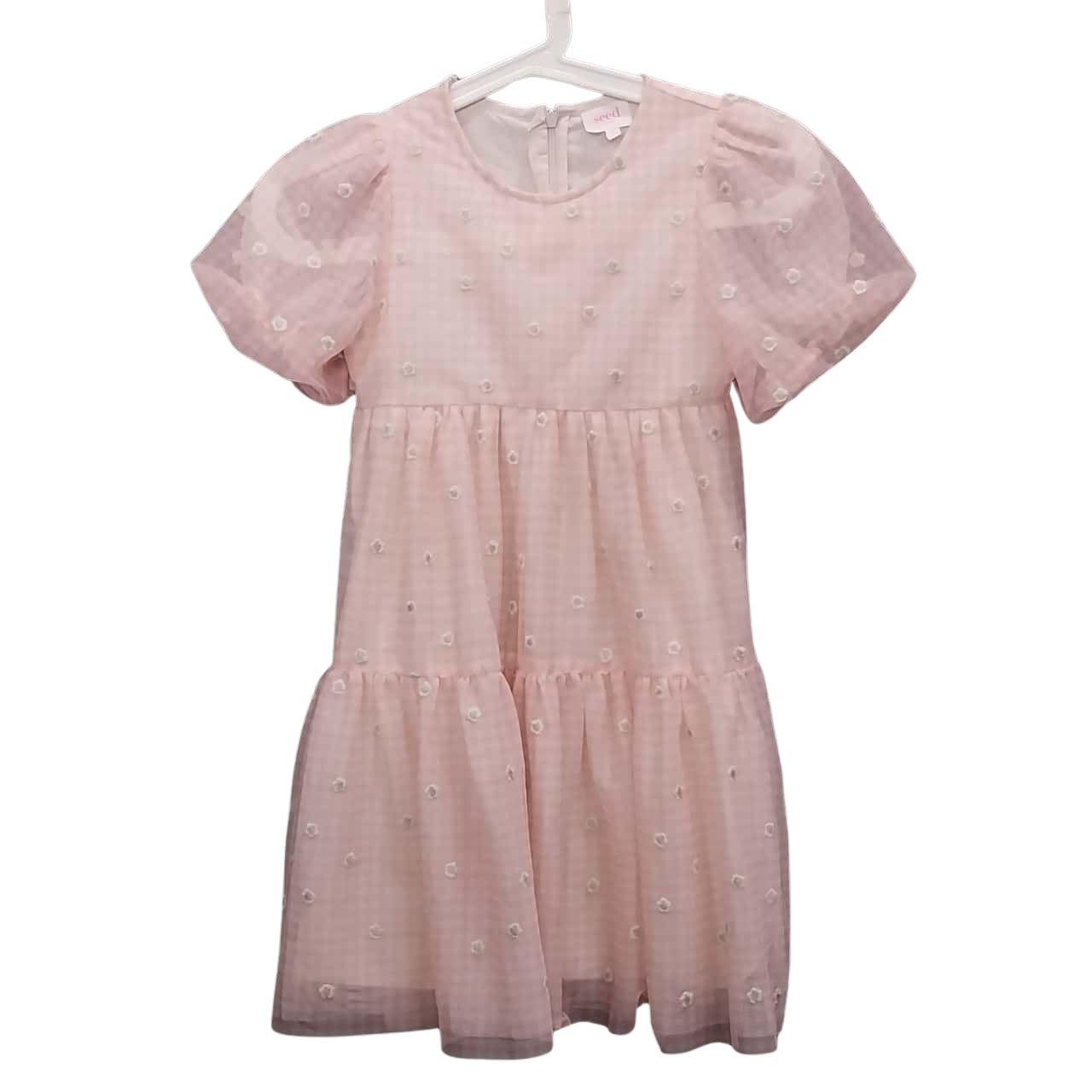 Seed - Kids girls Dresses, size 7, Floral / Pink. Good condition.