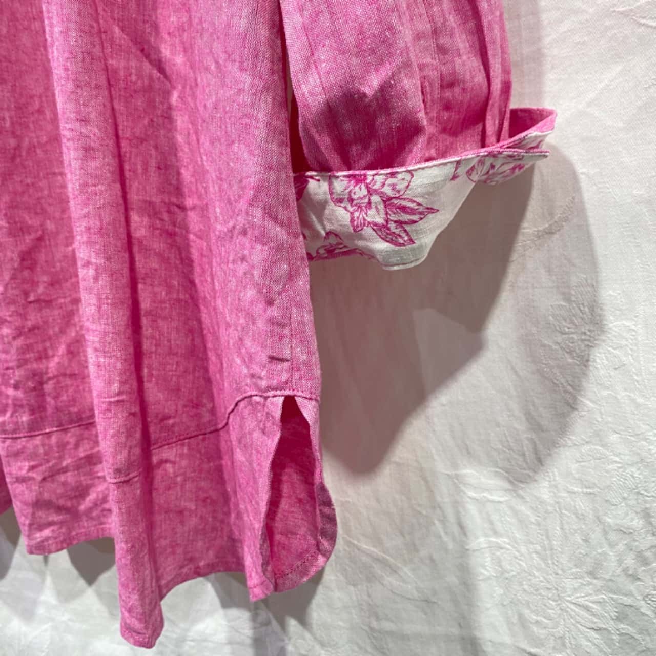 Womens W. Lane Size 20 Shirt Linen Strawberry Pink (s)