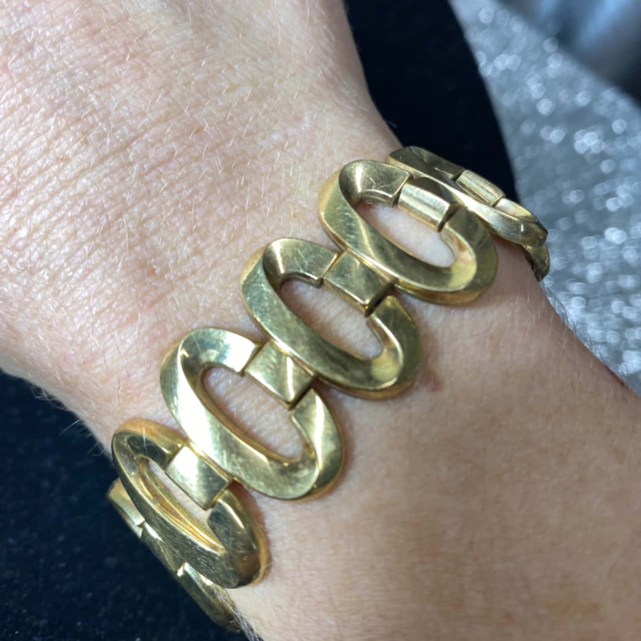 WEST GERMANY Vintage Rolled Gold Hinged Bracelet (s)