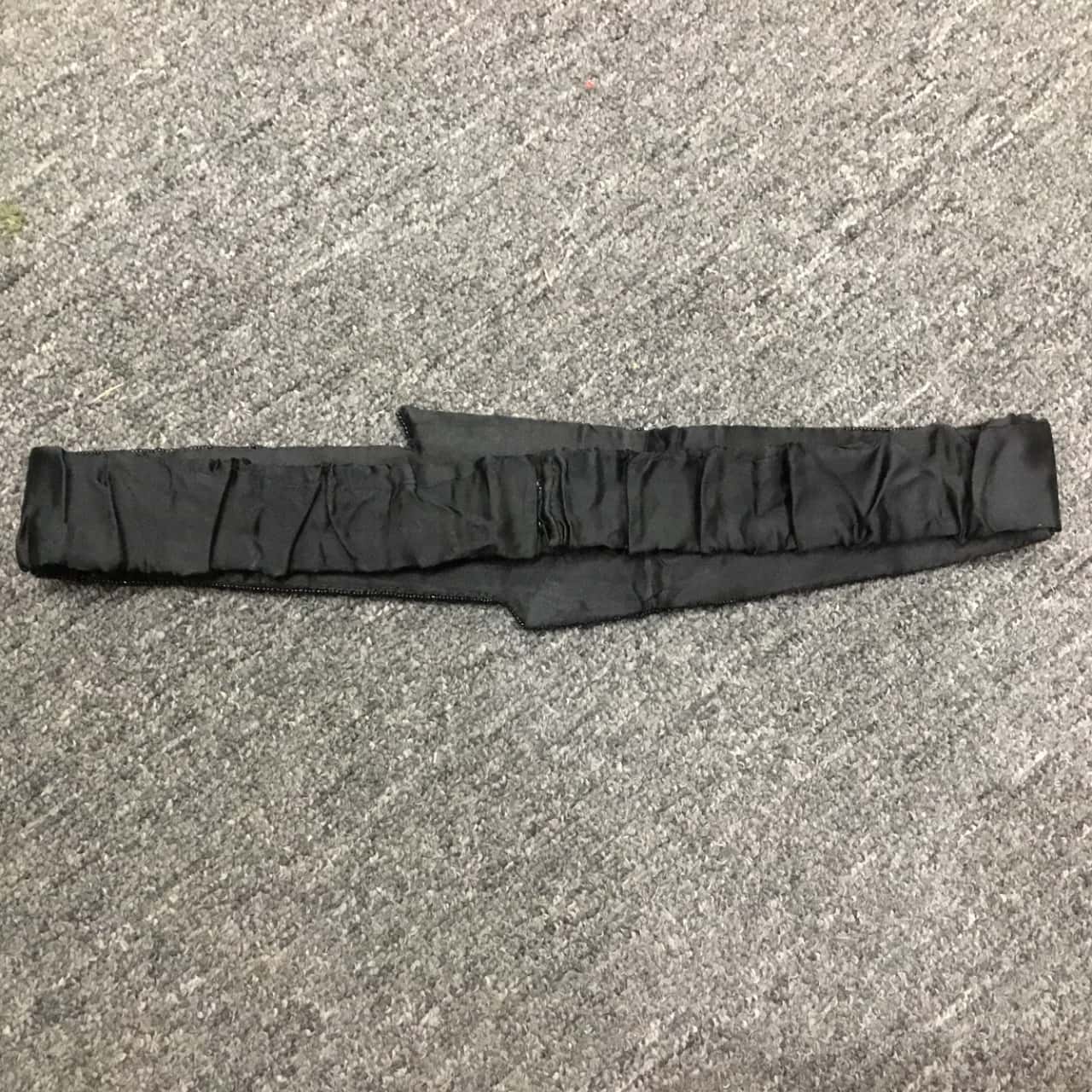 Vintage Black Patterned Fancy Belt Approx 40cm(s)