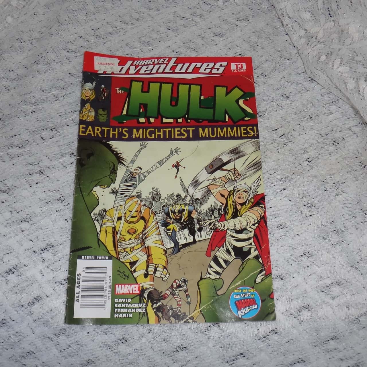 Marvel Adventures - Hulk, Earth's Mightiest Mummies No. 13, 2008