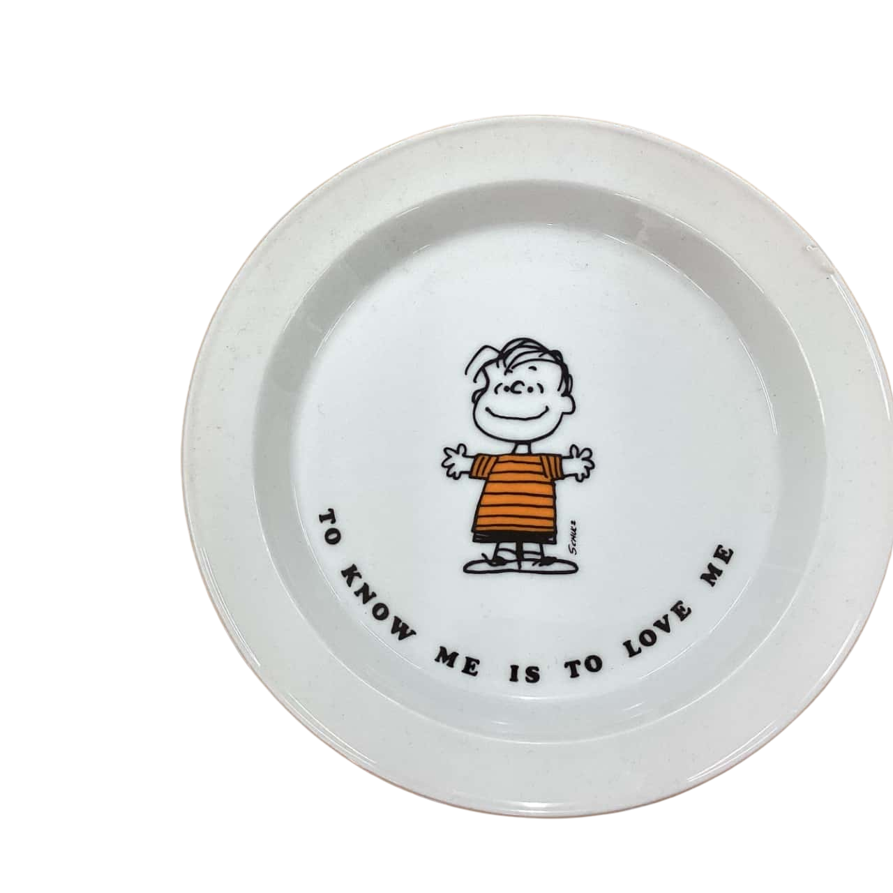 Vintage Linus Peanuts Plate 1952 Snoopy Charlie Brown(s)