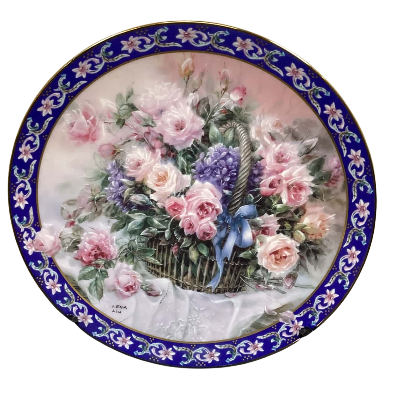 Roses By Lena Liu Collectors Plate
