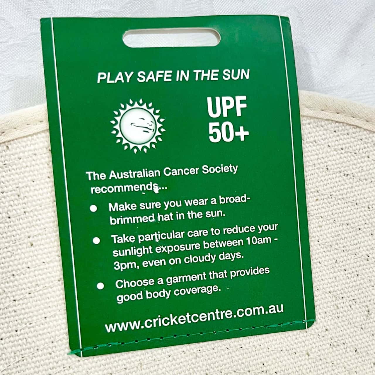 Vintage Greg Chappell Cricket Hat UPF 50+ Size S Off White