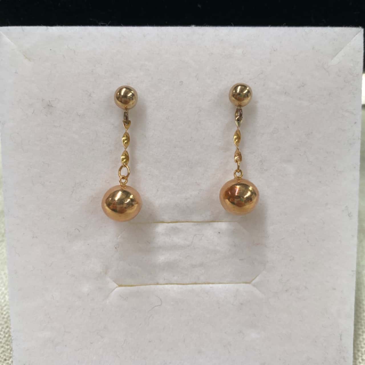 Women's 9ct Gold Ball Dangle Earrings(s)