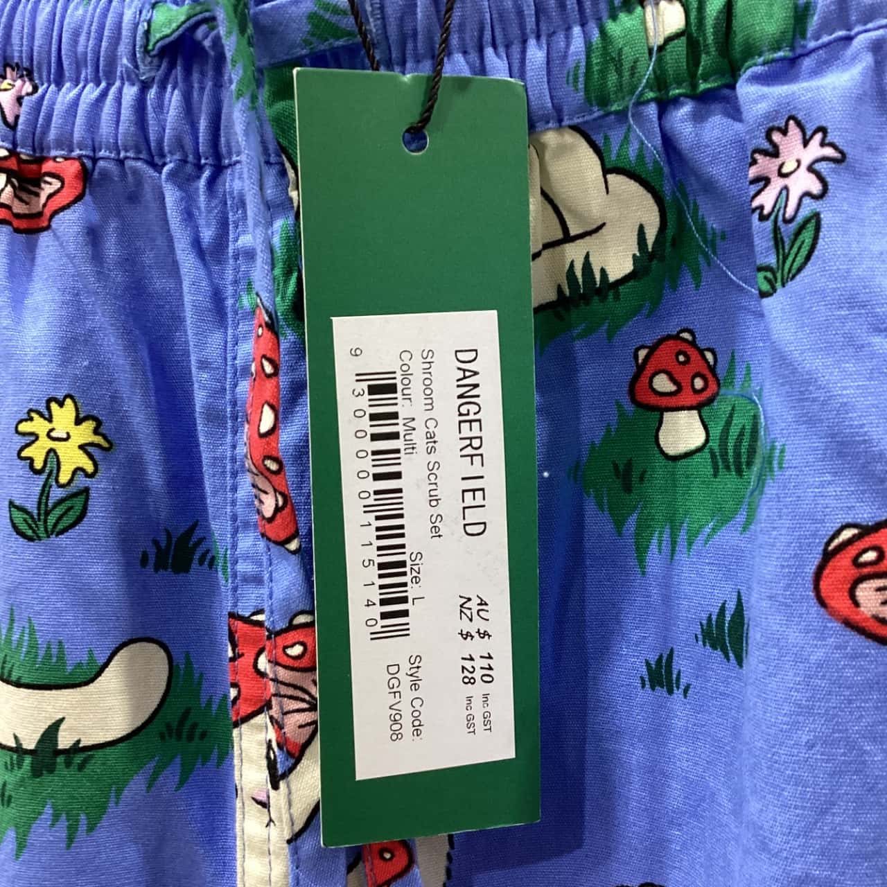 Dangerfield Brand! BNWT RRP $110.00! SHROOM CATS SCRUB PANT! Womens ...