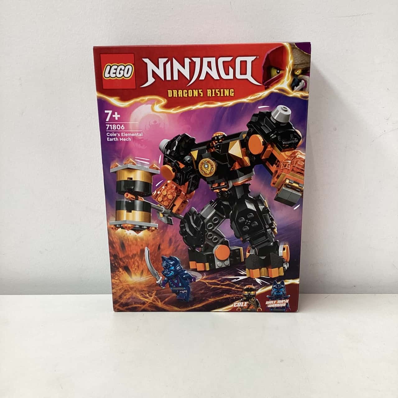 New - LEGO NINJAGO Cole's Elemental Earth Mech 71806