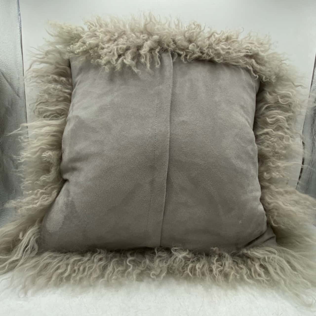 Darcy & Duke Pure Wool Light Grey Cushion