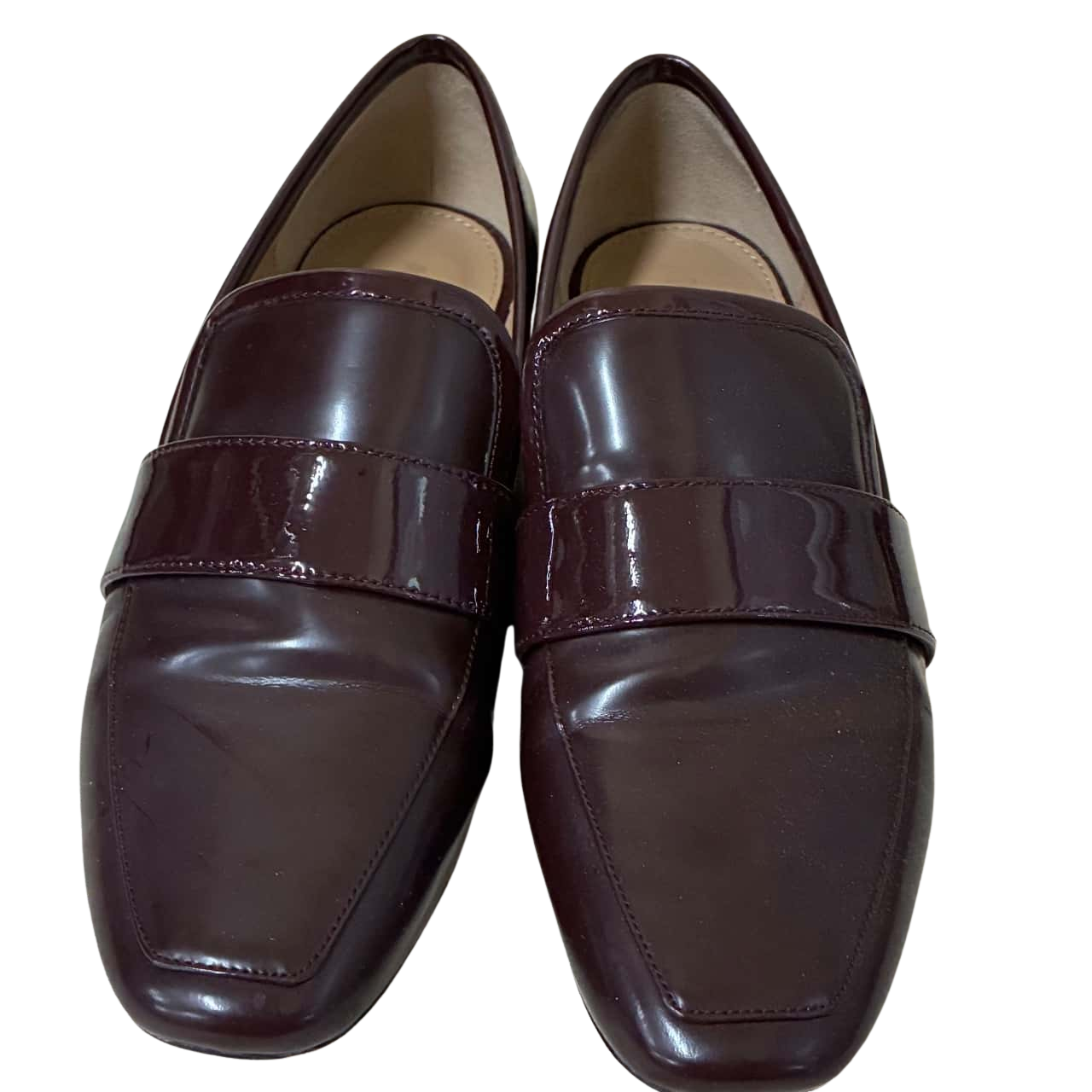 Mimco Womens Size 38 Loafers Maroon