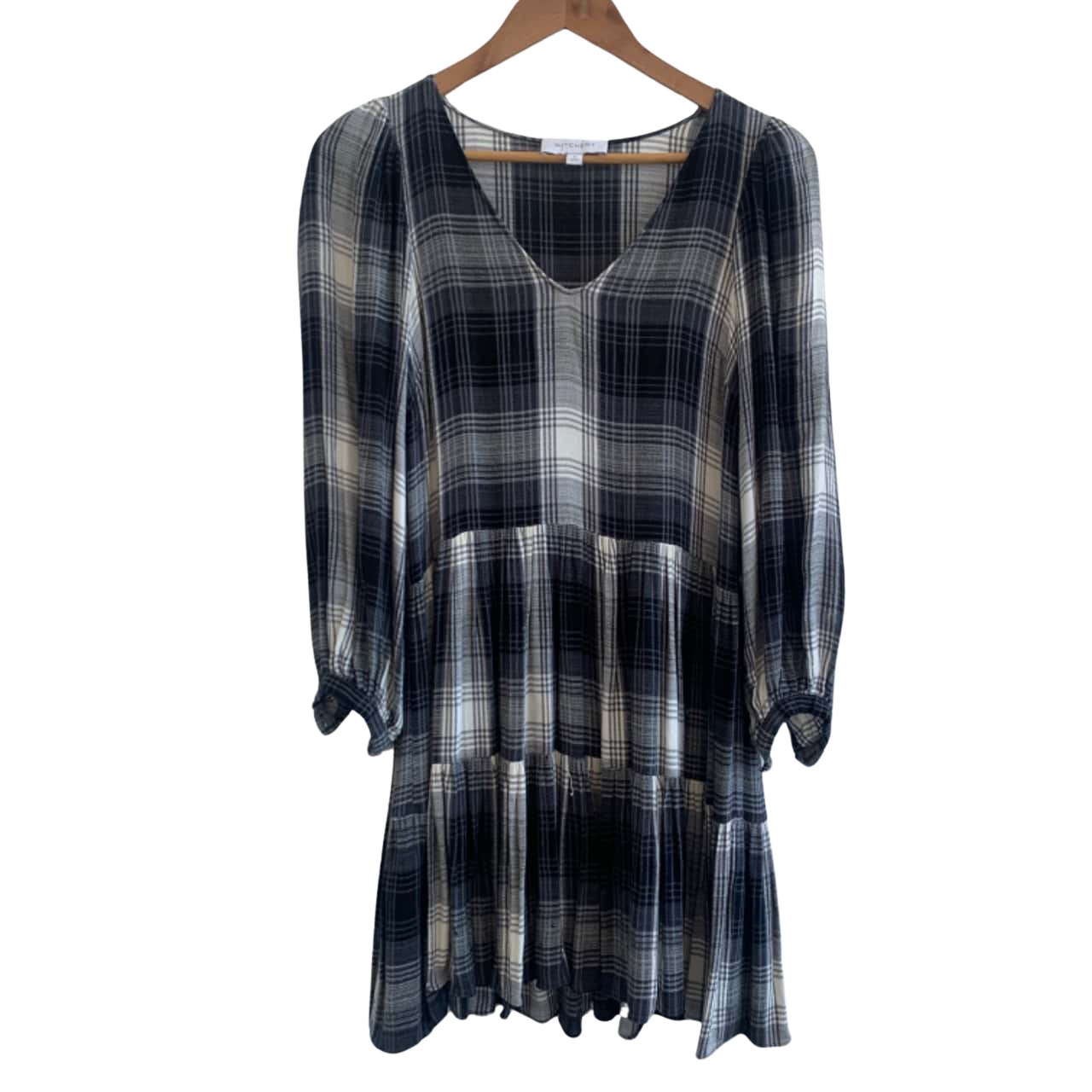 Witchery Size 4 Checked Mini Dress (s)
