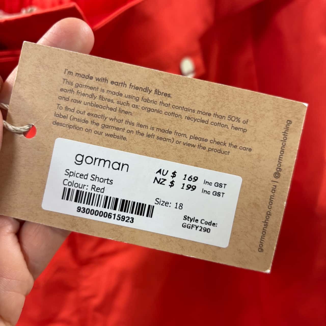 Gorman Size 18 Spiced Shorts Red BNWT(s)