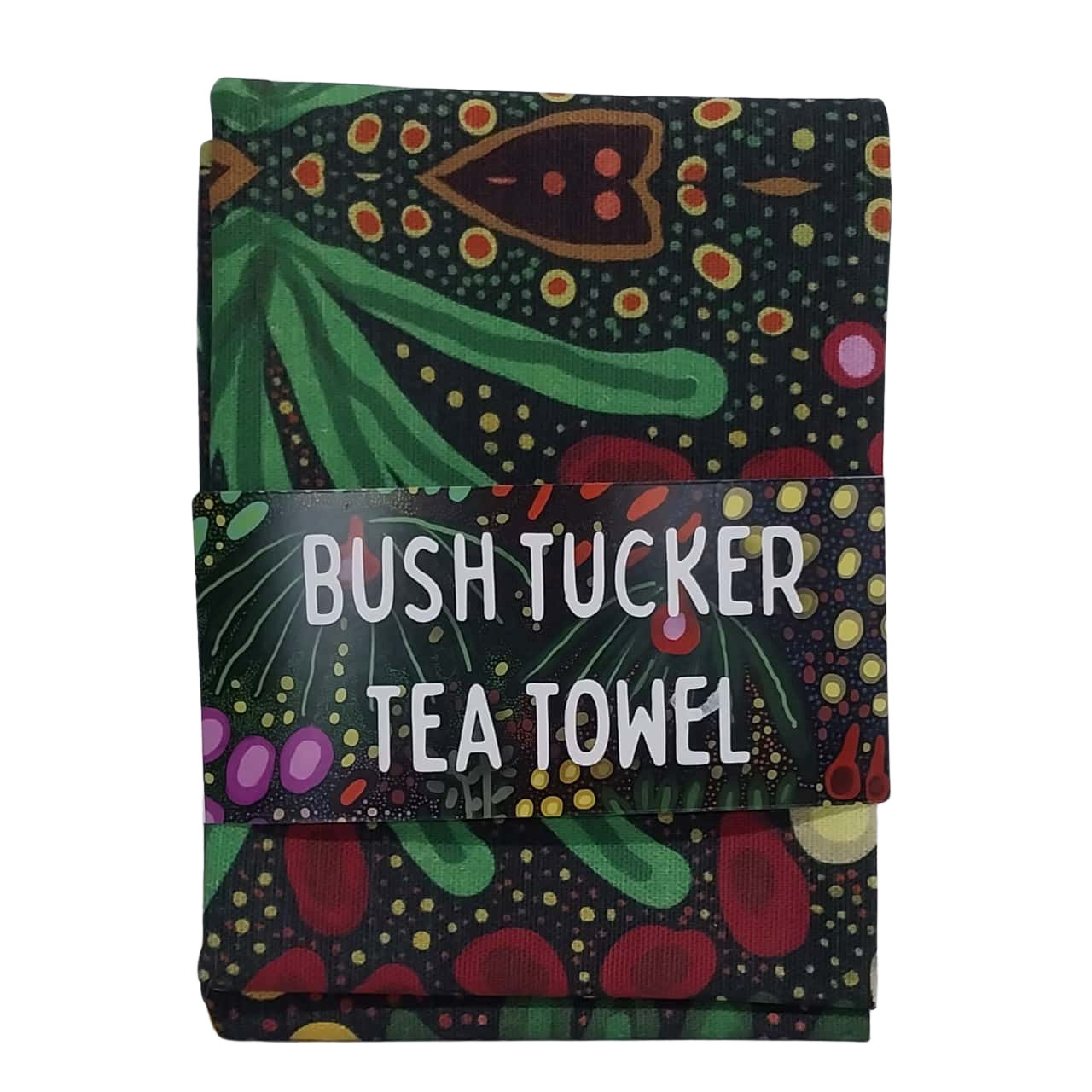Kinya Lerrk- Tea towel. Patterned, Multicoloured, new.