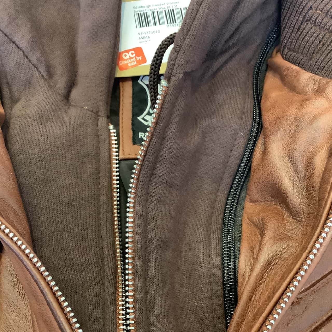 Brand New Real Leather Womens Size M Edinburgh Leather Blend Hood ...