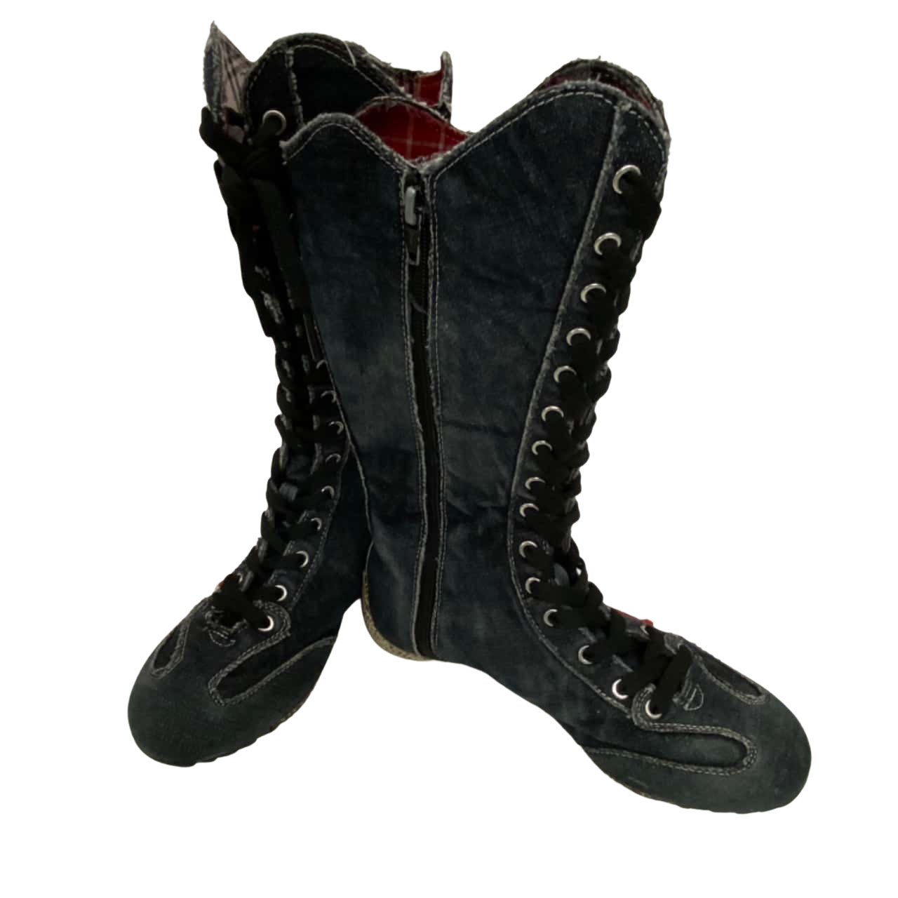 KO Blue Denim Patch Size 37 Boots(s)