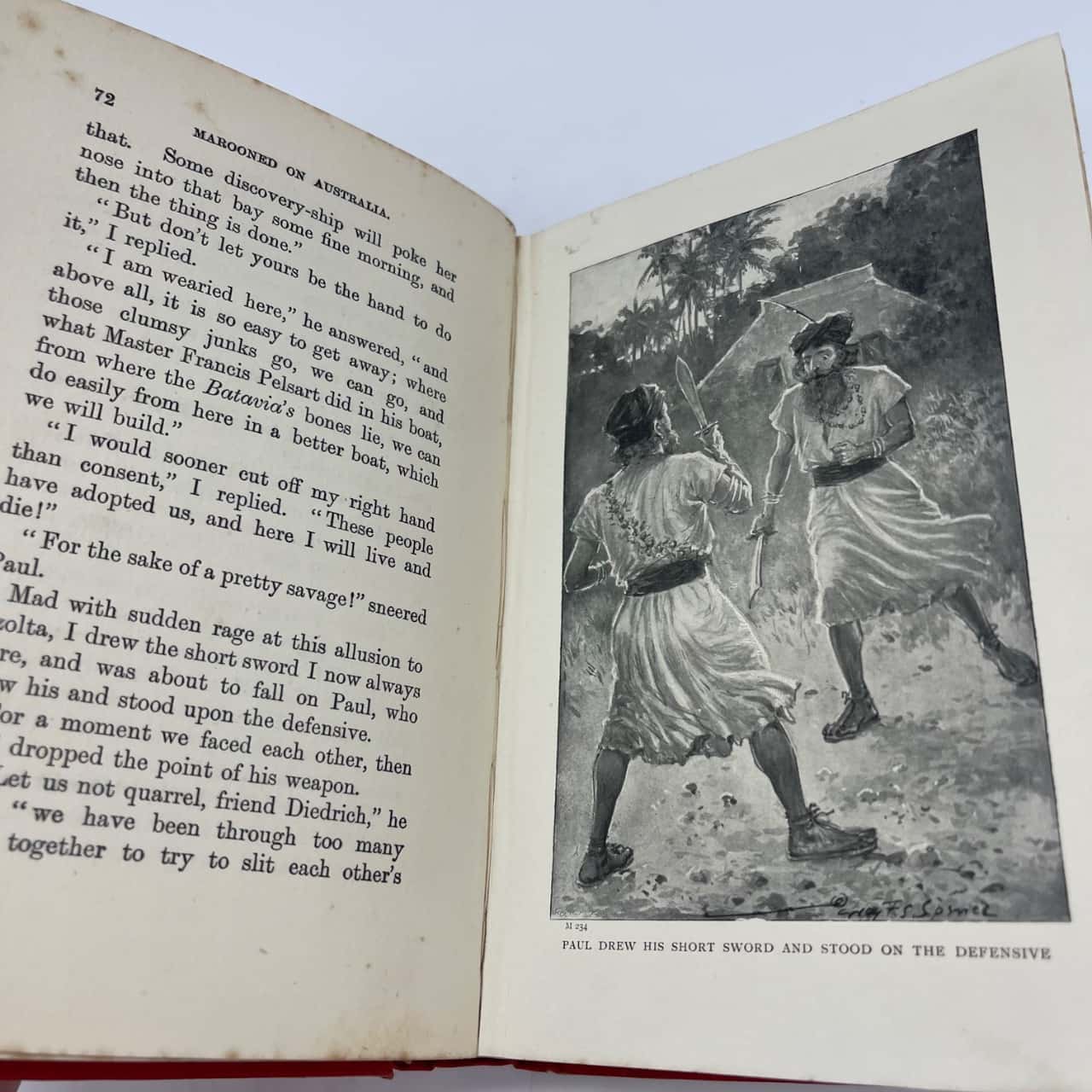 'Marooned on Australia' Antique Novel