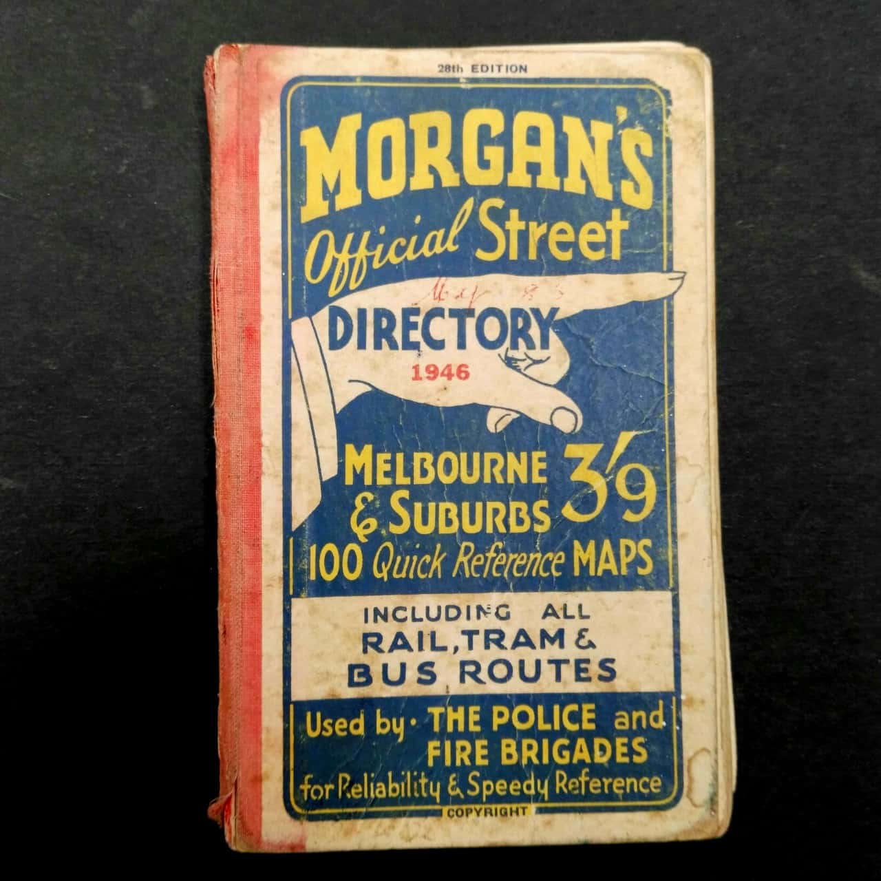 Antique Melbourne Street Directory Circa 1946(s)