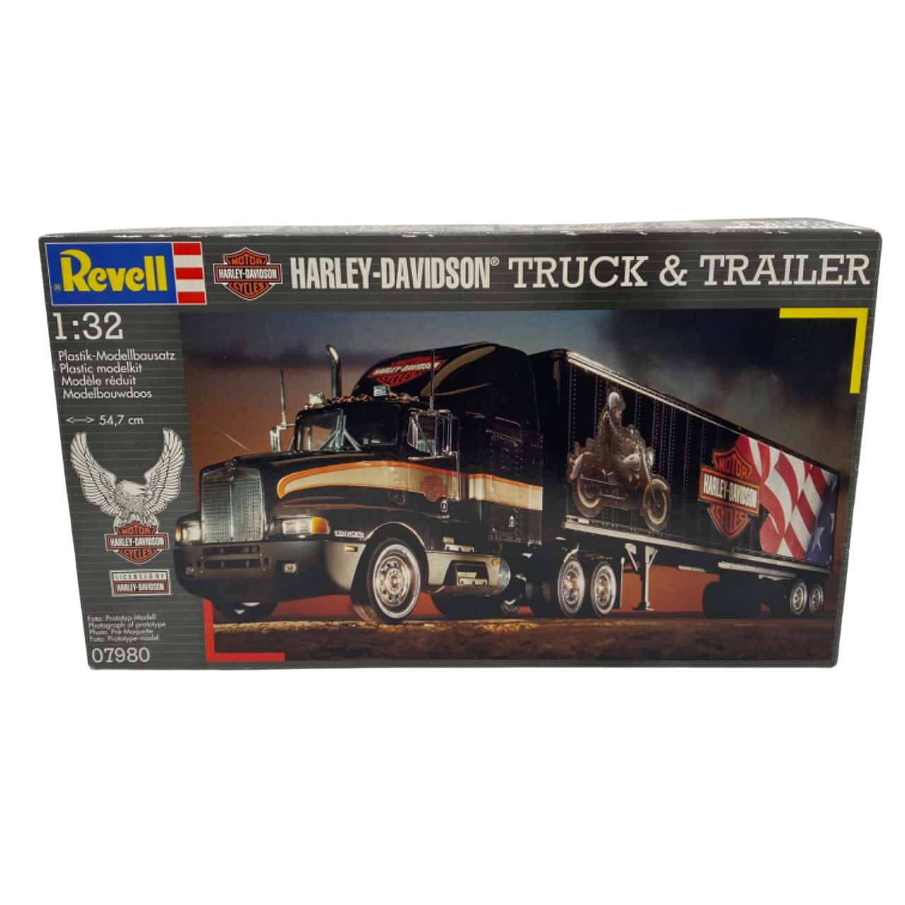 Revell Harley Davidson Truck & Trailer 1:32 Model Kit 07980(s)
