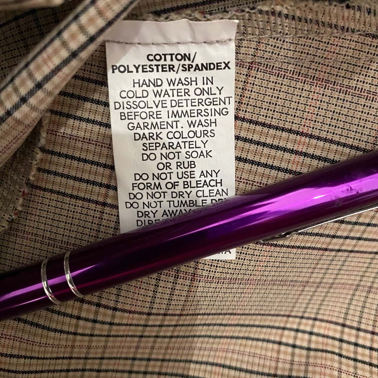 Morrison Womens Size 10 / S Midi Dress Brown tartan(s)