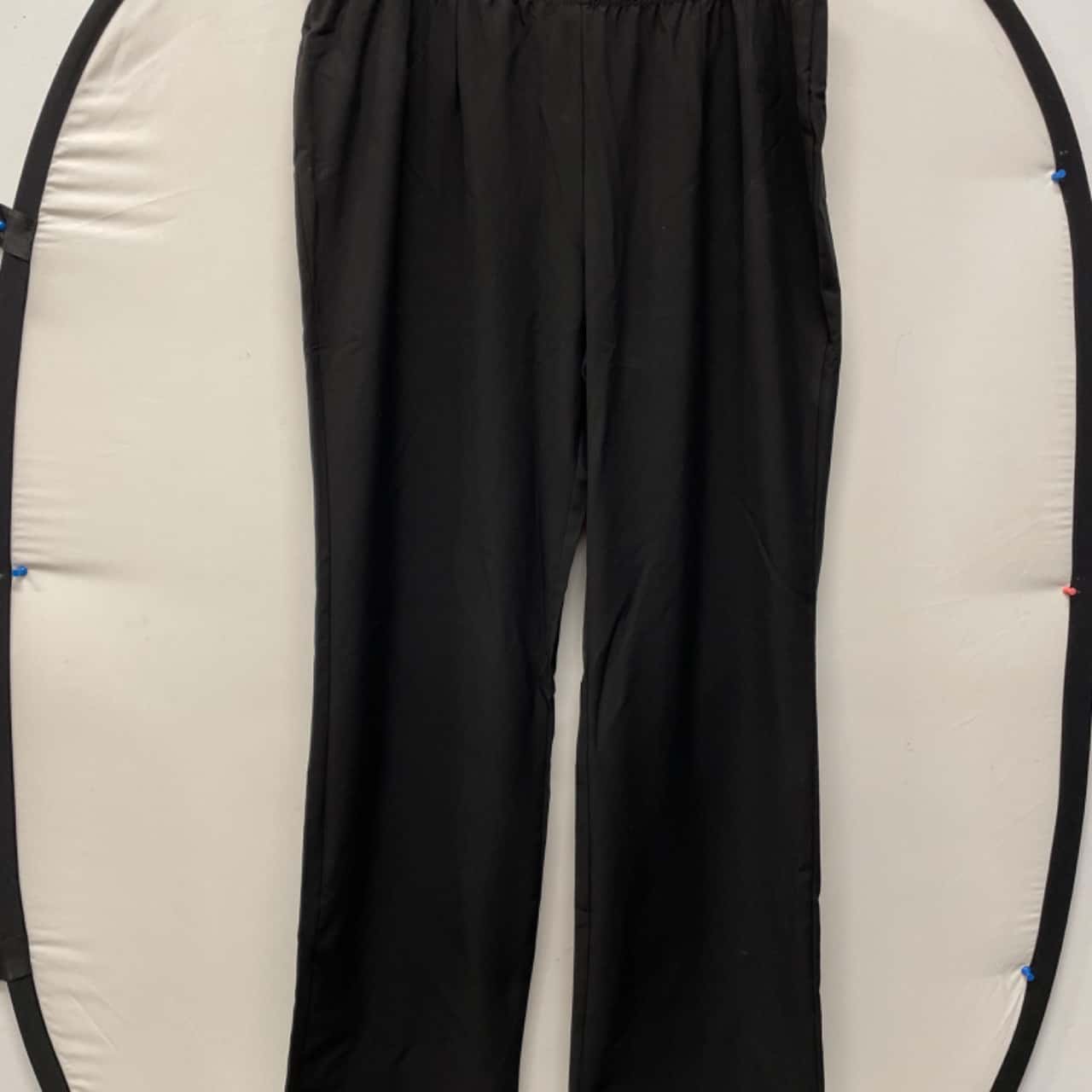 Sara Womens Pants Size 22 Straight Leg Black