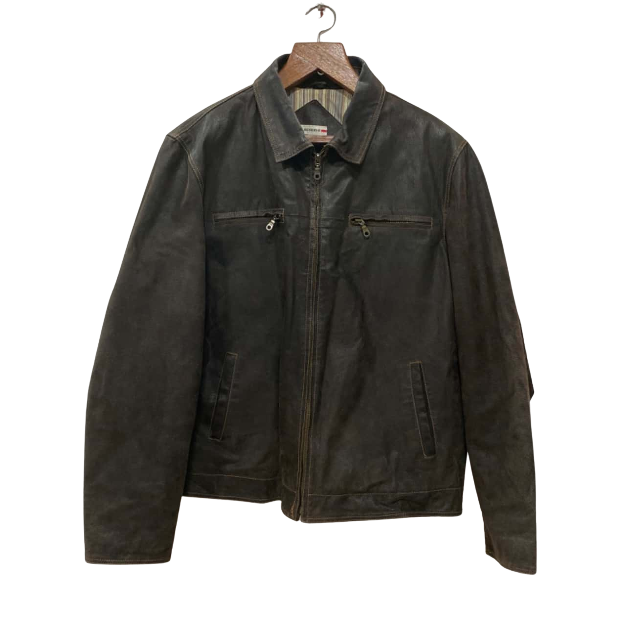 Reserve Mens Size 3XL Brown Suede Leather Jacket(s) - Used Very Good ...