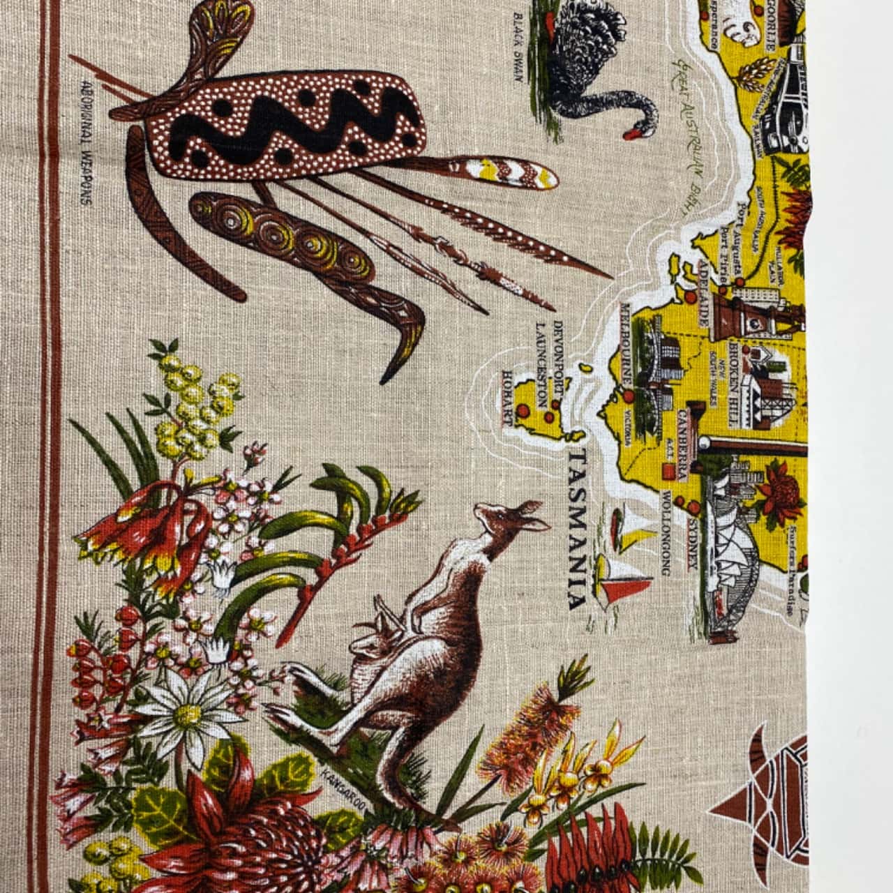 Pure Linen Aboriginal Australian artwork(s) - Used Very Good | Salvos ...