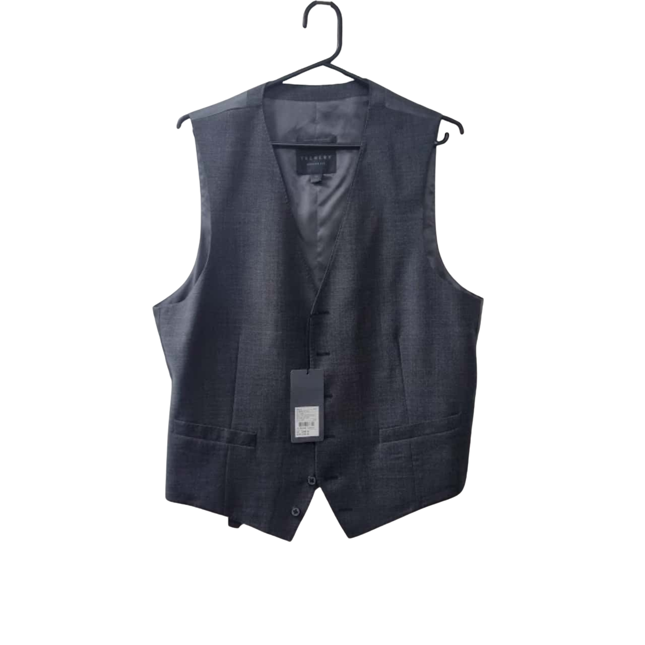 Trenery Men's Size 42 Suit Vest in Grey