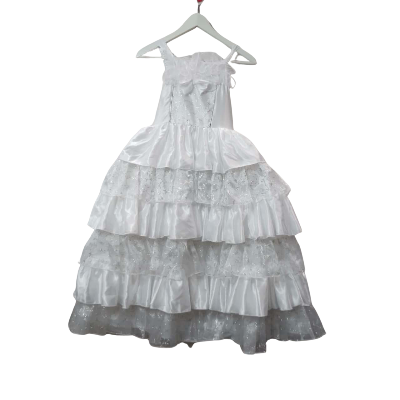 *LAST CHANCE SALE* Kids Gillian's Closet Size 8 White/Silver Princess ...