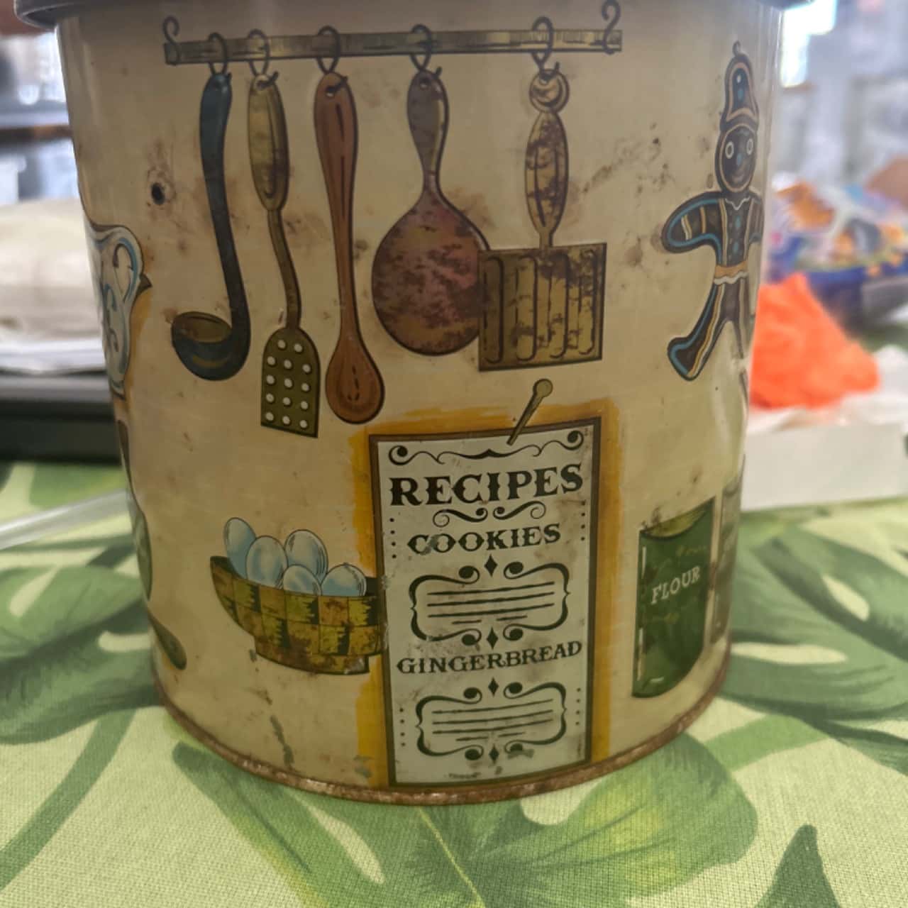 Vintage Somerset Biscuit Barrle Made in England (b13)(s)