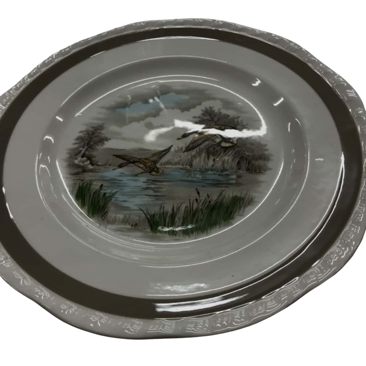 Vintage Alfred Meakin Flying Ducks Plate
