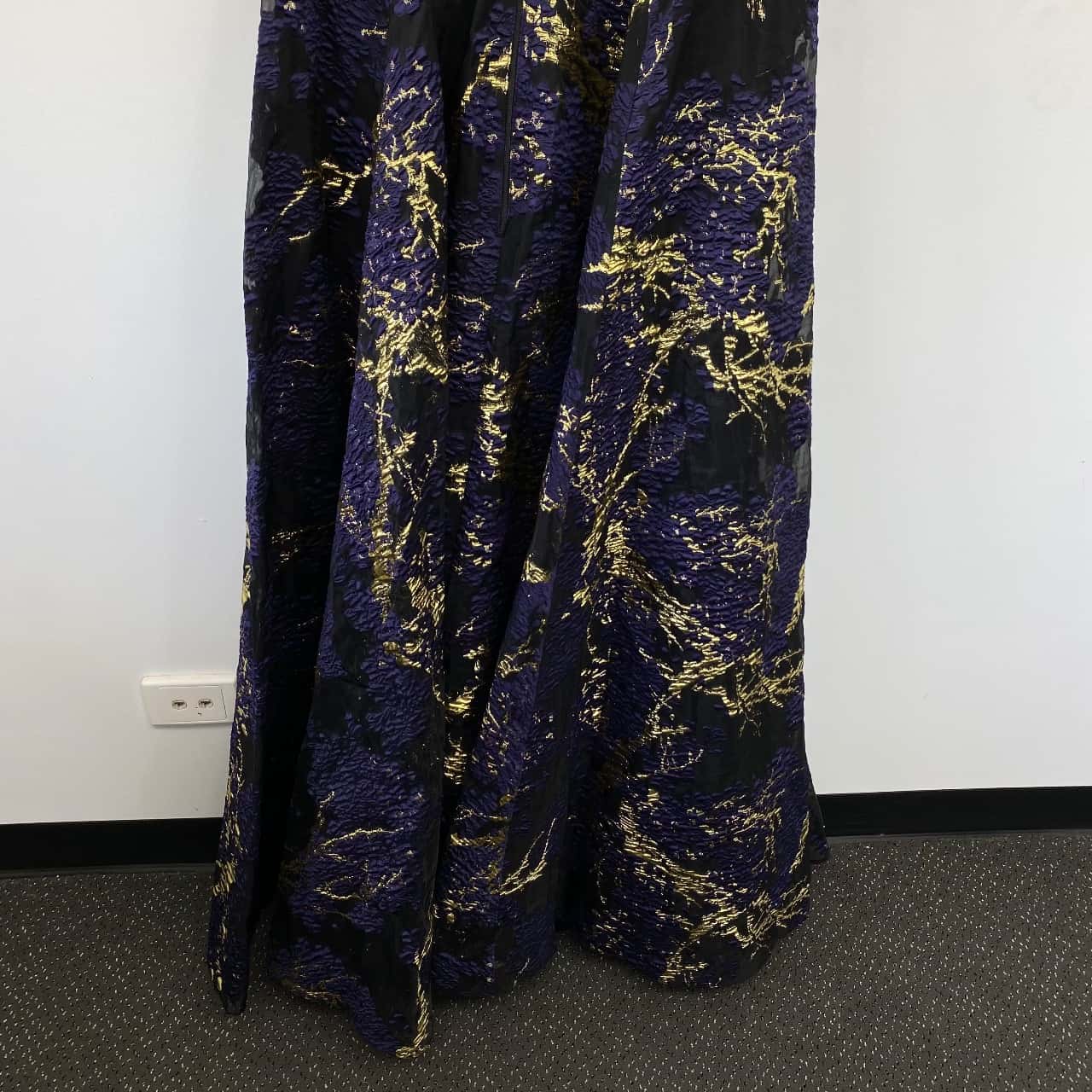 Jadore Purple Gold Sleeveless Maxi Dress Size 16