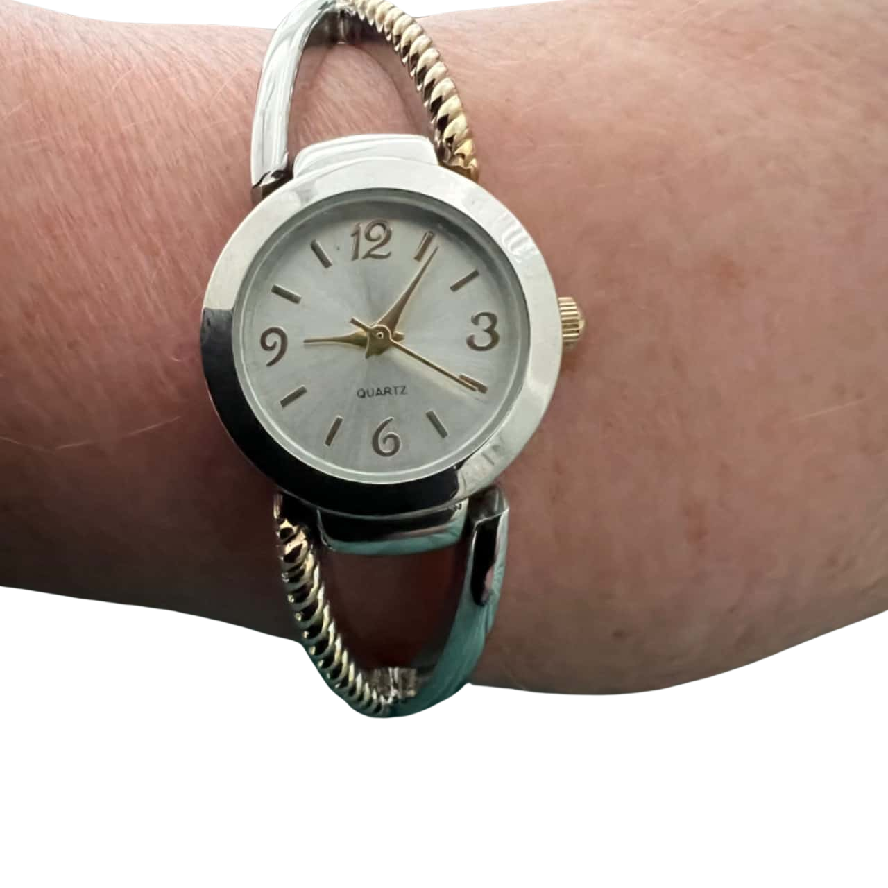 REDUCED QUARTZ Two-Tone Watch With Stretch Band(s)