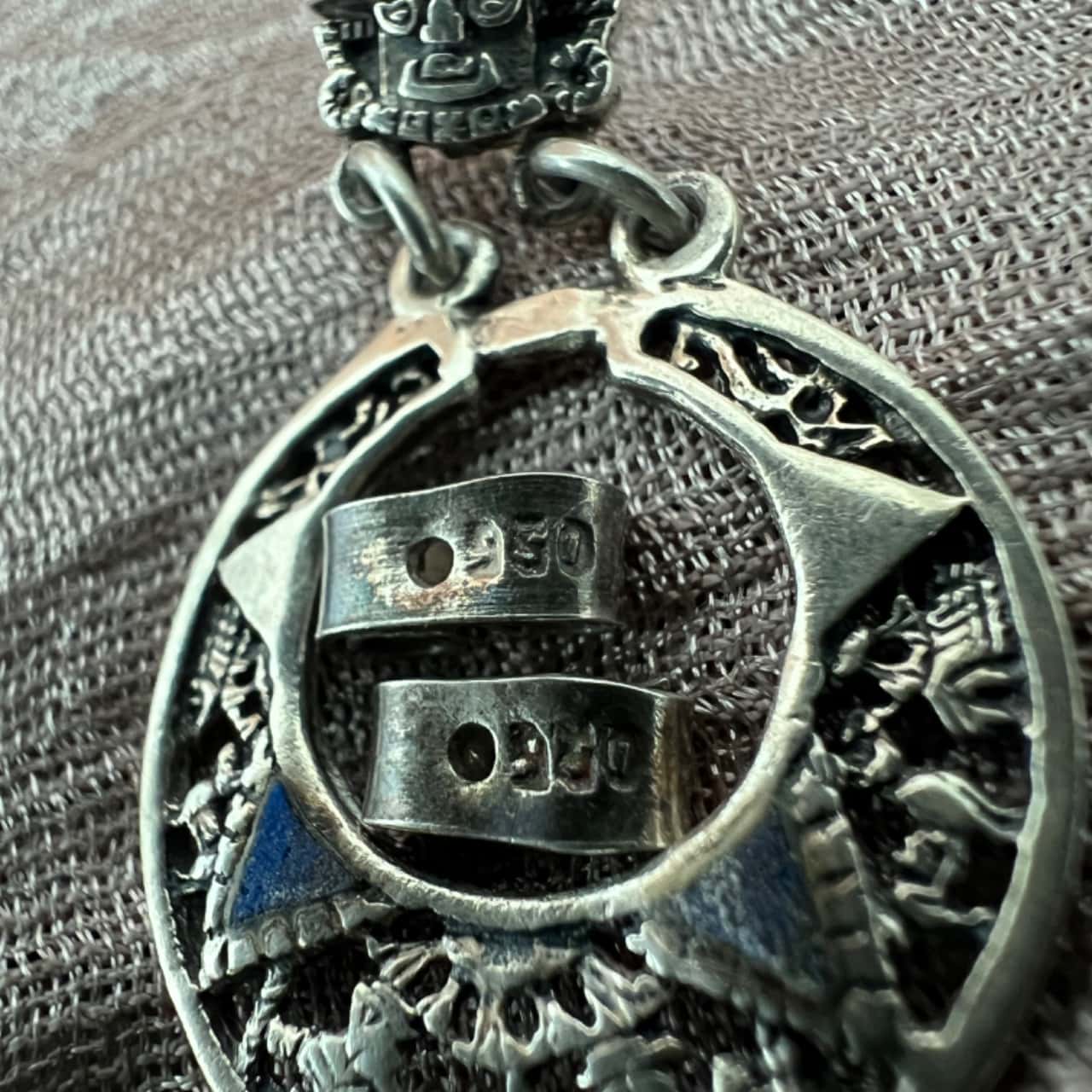 VINTAGE PLATINUM EARRINGS - Stamped 950