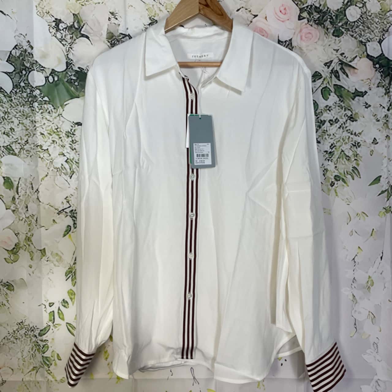 Womens Size 16 Button Up Pinstripe / White (s)