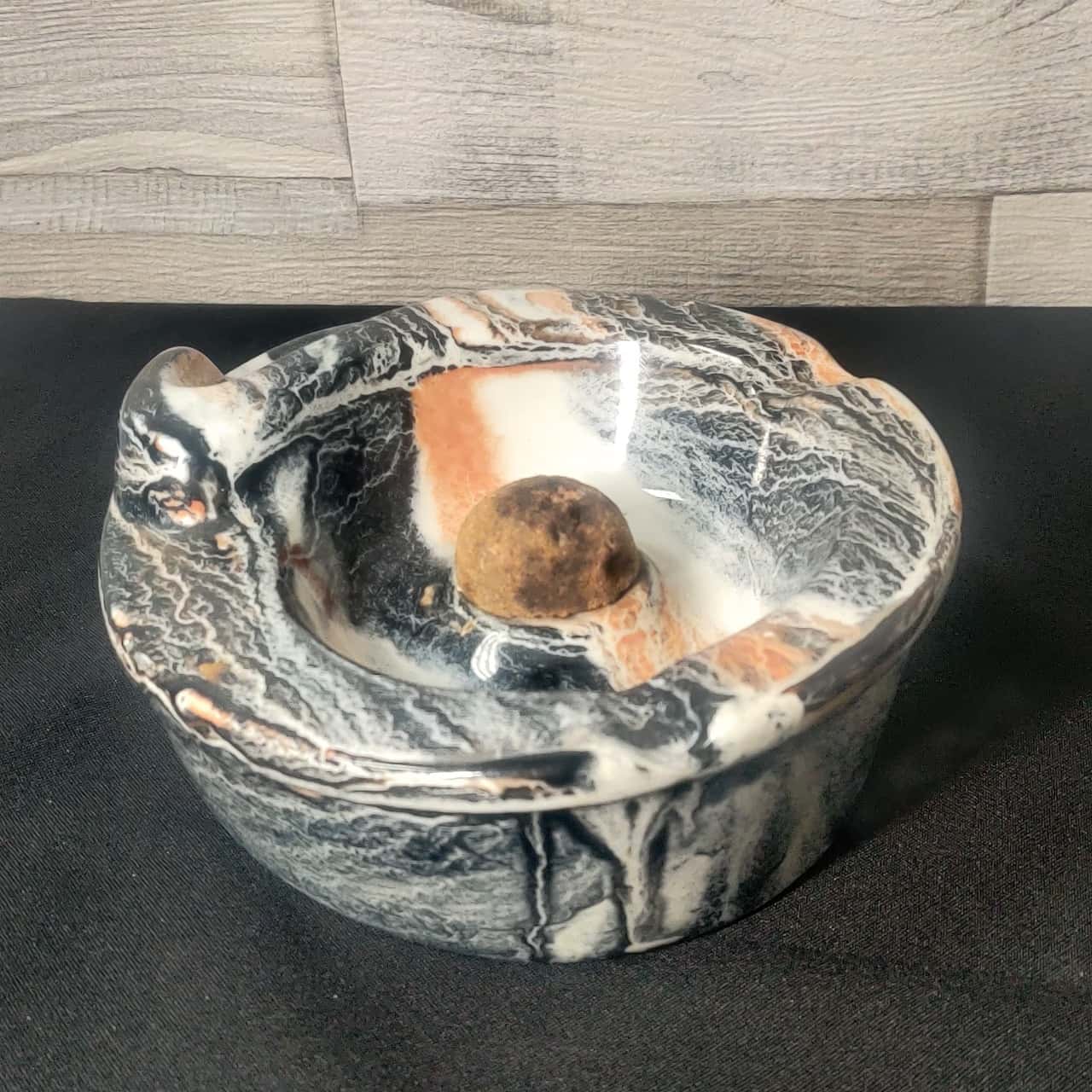 Vintage ashtray + pipe holder set