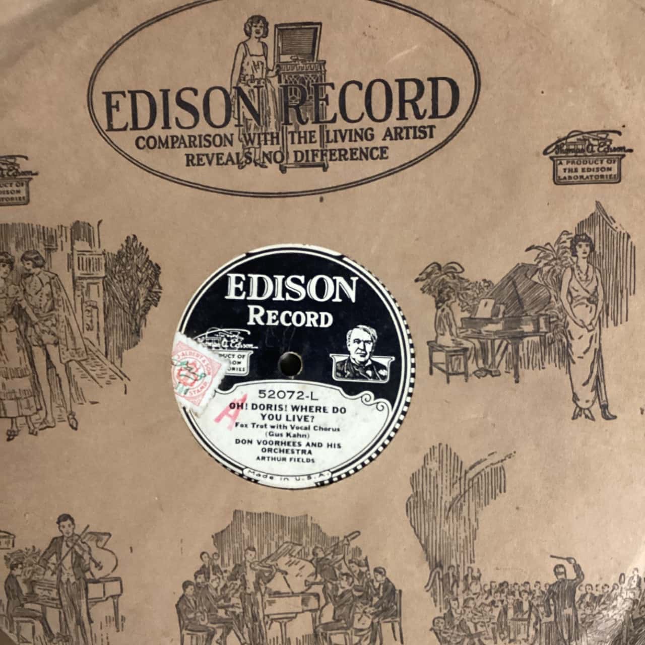 Edison Record Phonograph Record
