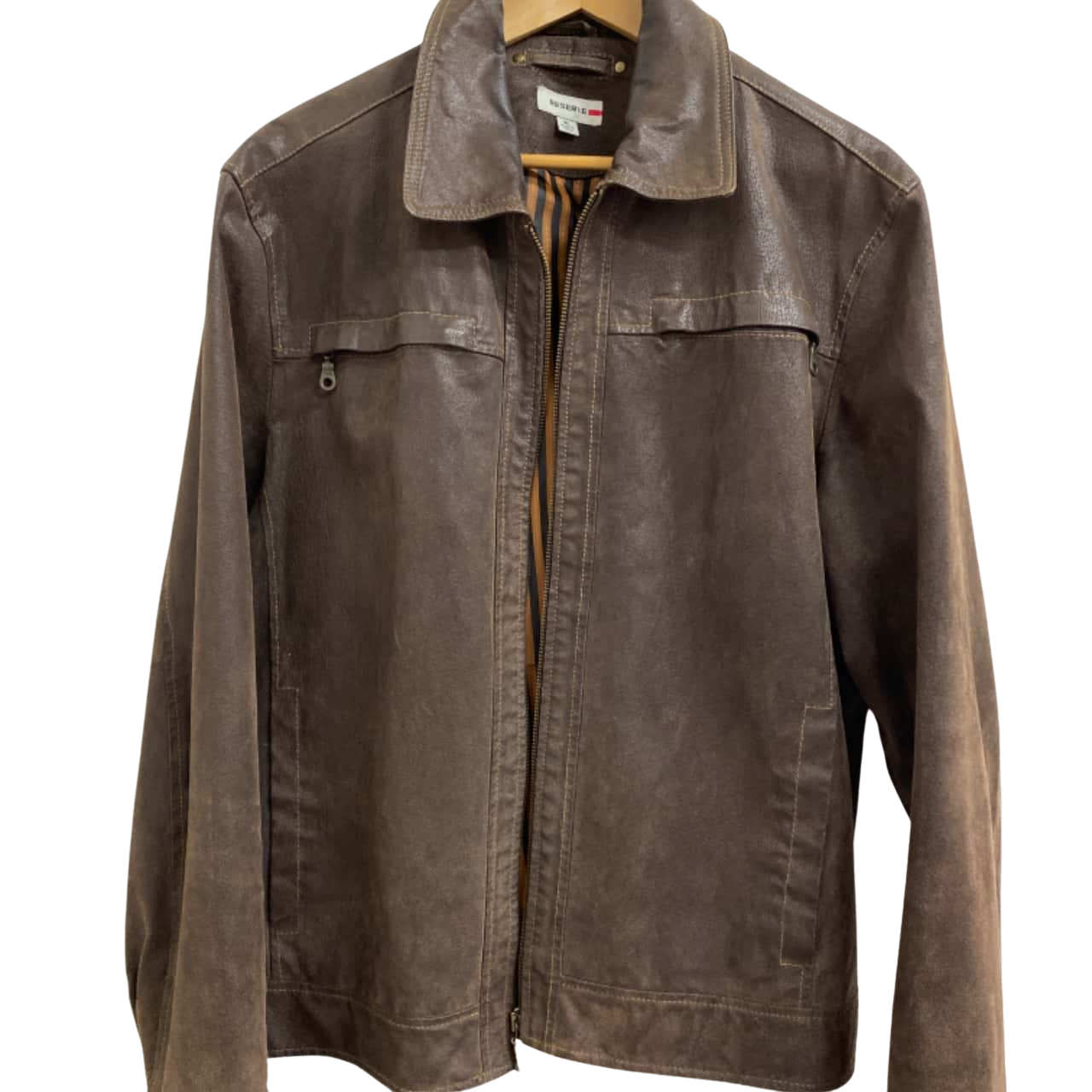 Men’s Reserve Size XL Suede Jacket Brown (s) - Used Good | Salvos Stores