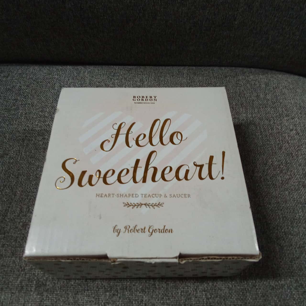 Hello Sweetheart Heart Shaped Teacup And Saucer NWOT(s)