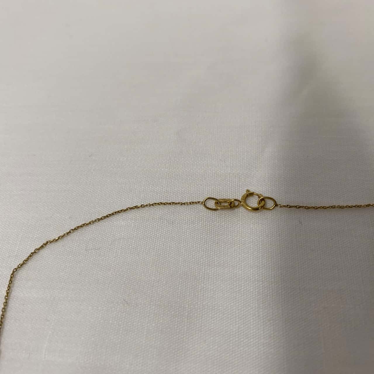 375 ITALY Marked Women's Short Necklace With Butterflies (Very delicate)(s)