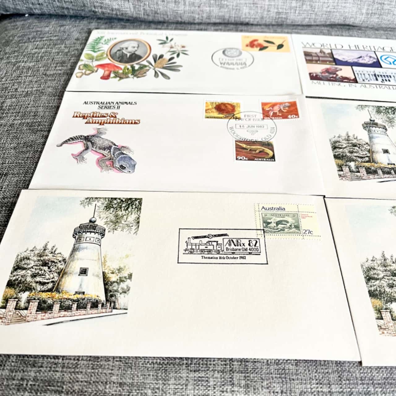 First day stamp covers from the 1980’s era total of 41 with 2 free ...