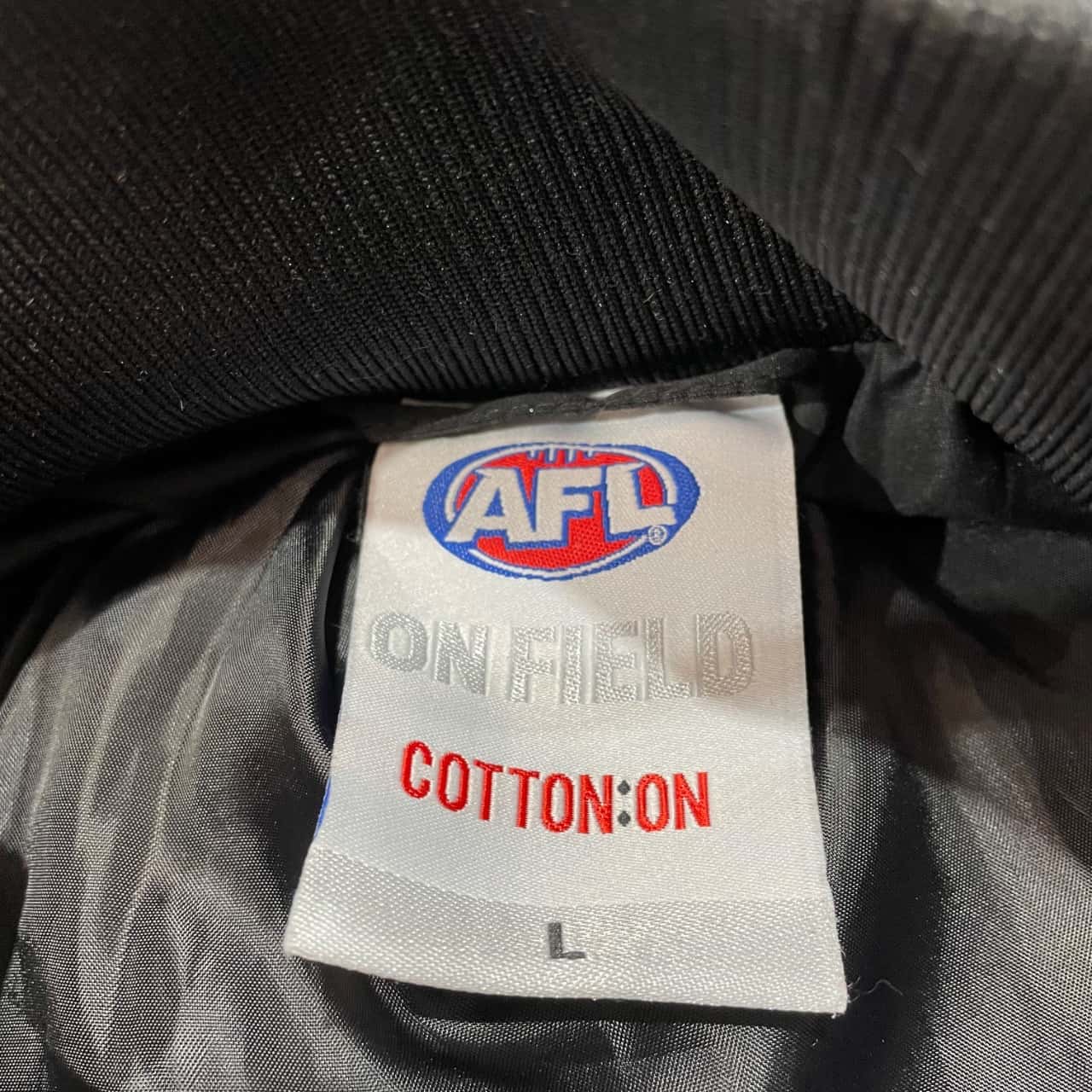 Cotton On Mens Size L Puffer Black