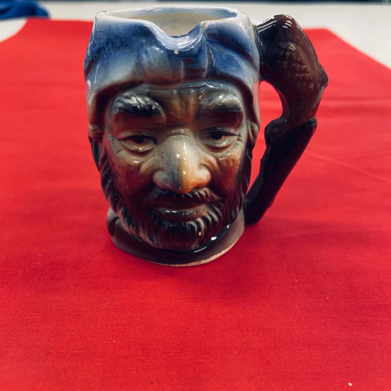 Vintage Toby Style Pirate Face Pottery Stein
