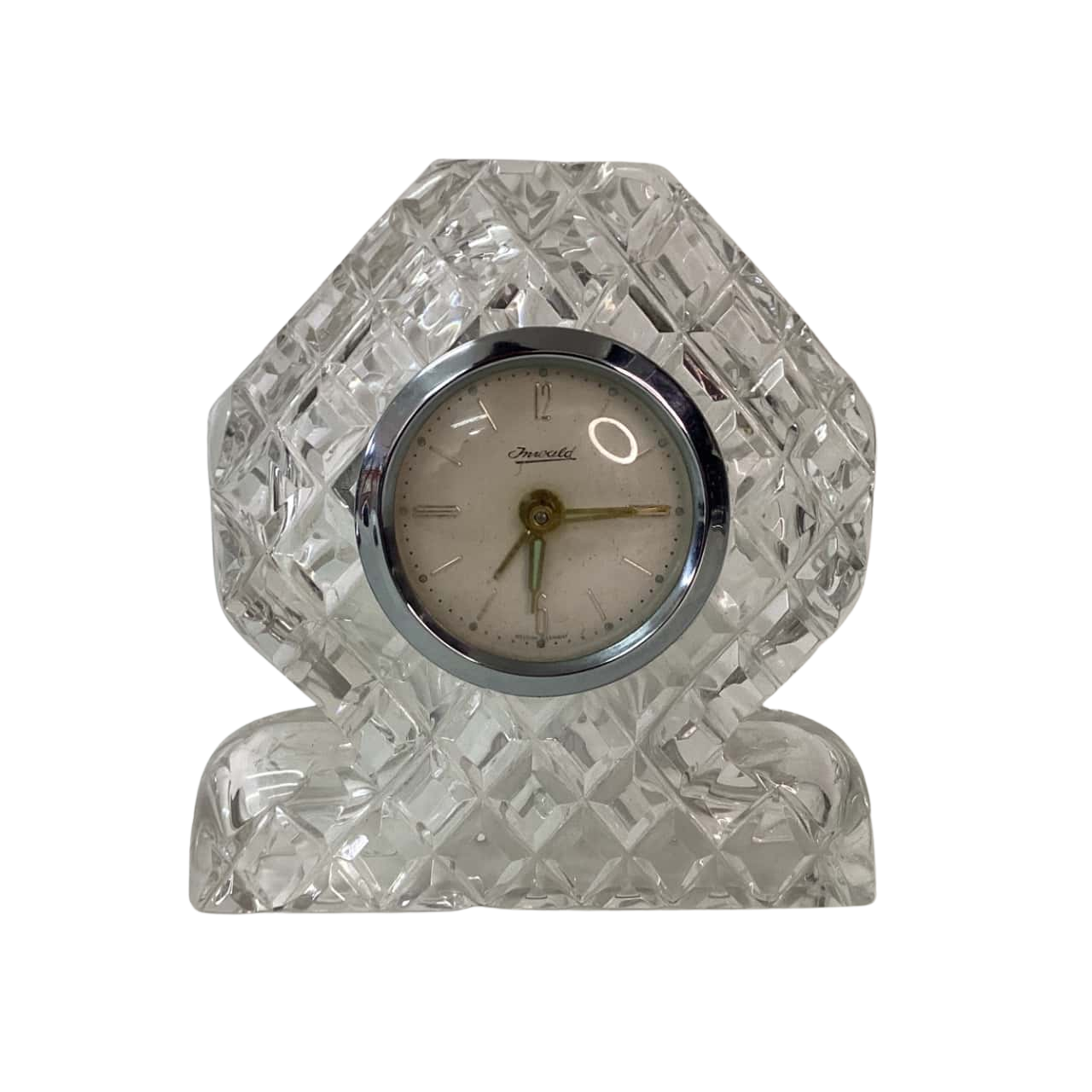 Art Deco German Inwald Crystal Clock (s)