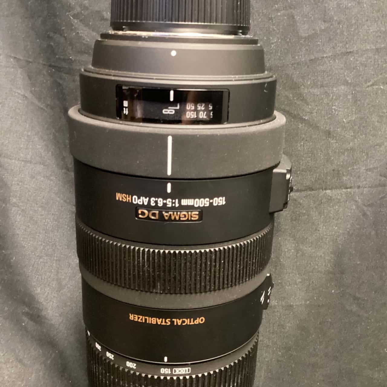 SIGMA DG 150-500mm camera lens(s)